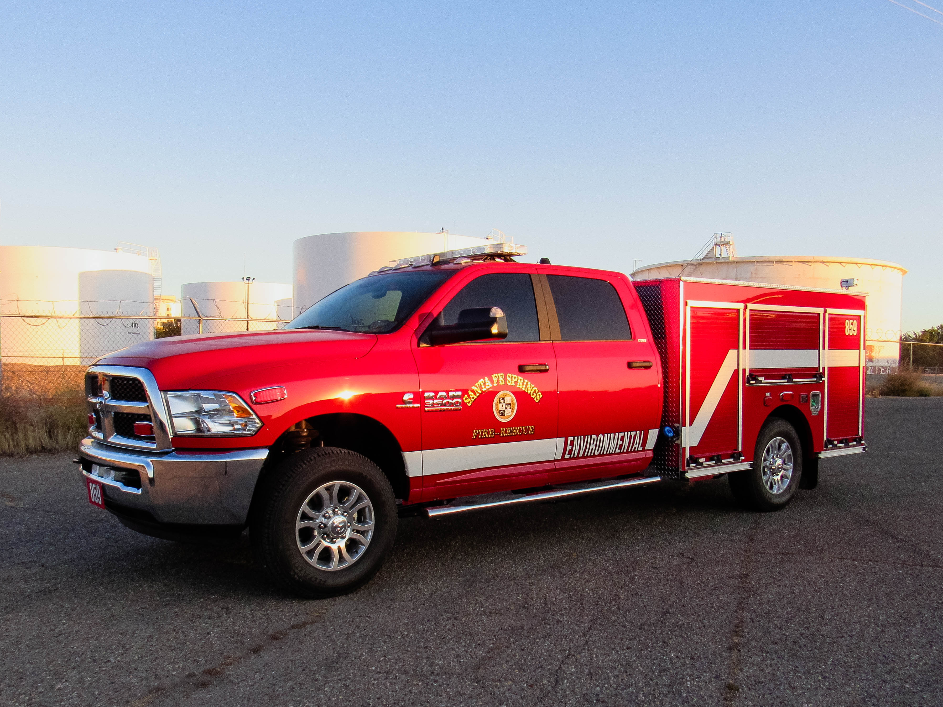 Santa Fe Springs Custom Dual Function Light Rescue - BME Fire Trucks