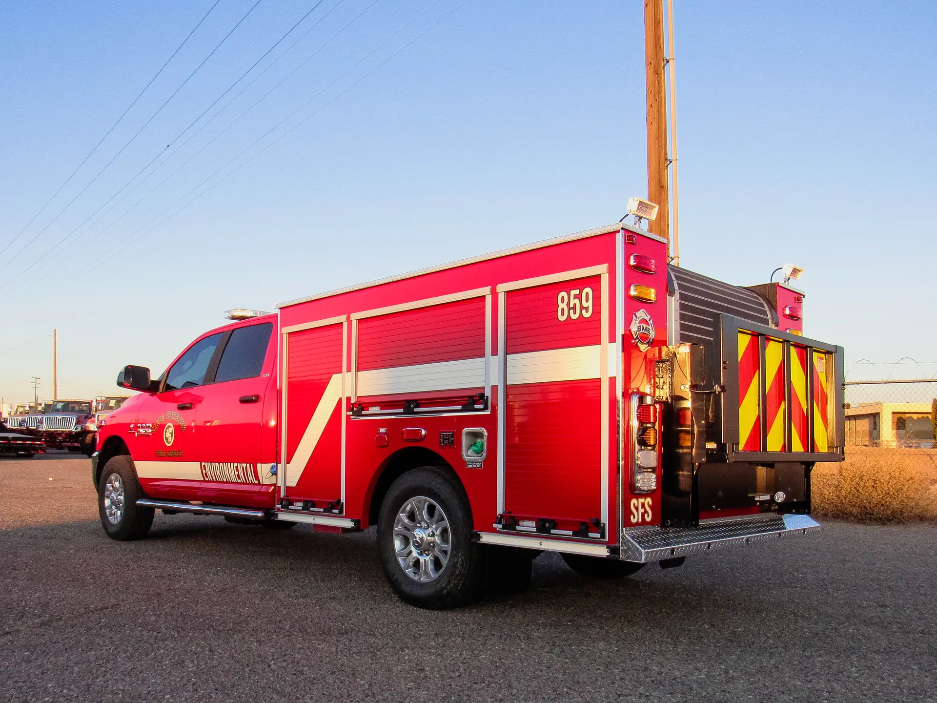 Santa Fe Springs Custom Dual Function Light Rescue - BME Fire Trucks